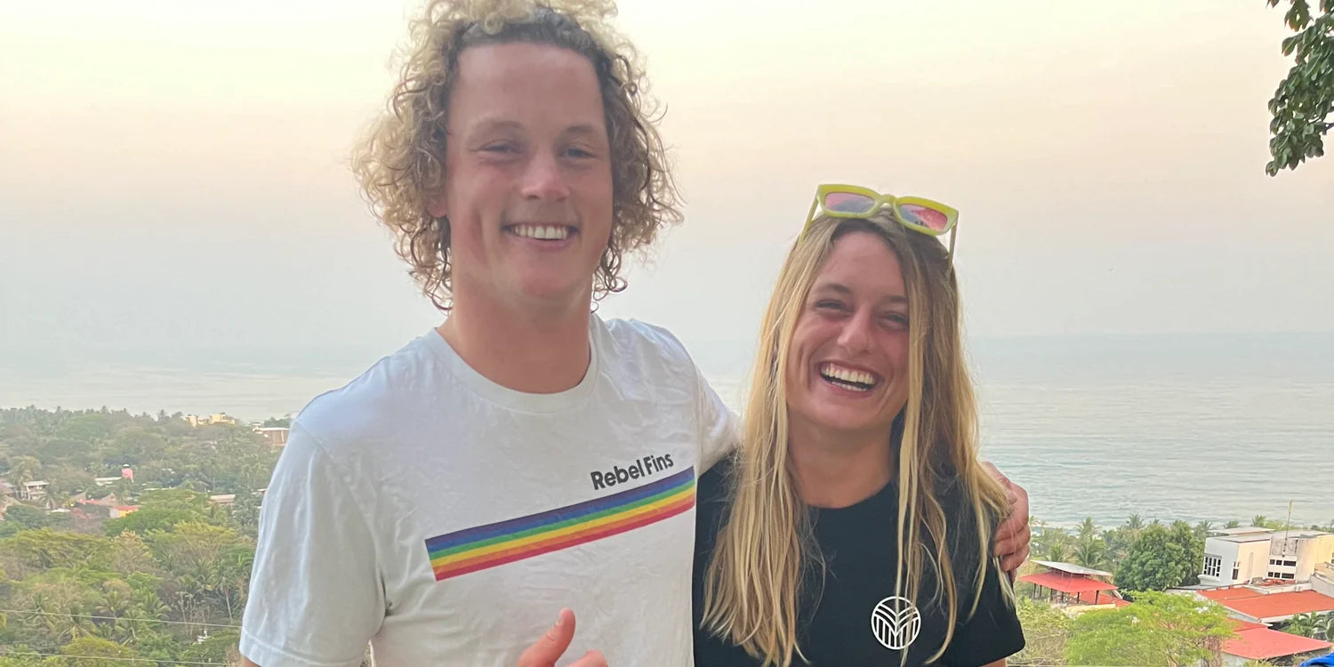 Our Ambassadors Ruby Knox & Tom Breen at the ISA World Longboard Champ